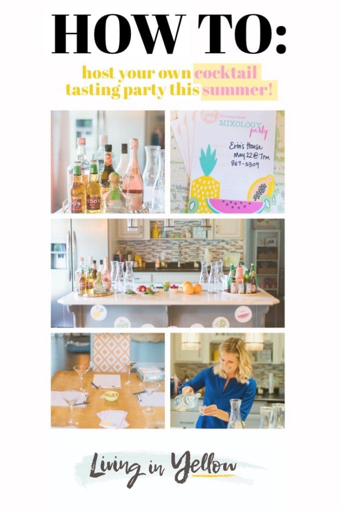 How To Host Your Own Summer Cocktail Tasting Party - Living in Yellow