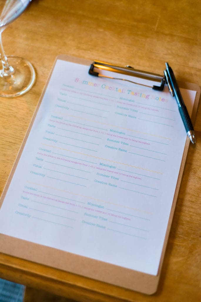 How To Host Your Own Summer Cocktail Tasting Party - Living in Yellow