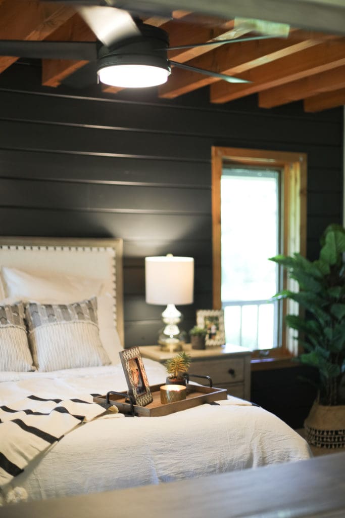Log Cabin Master Bedroom Reveal - Living in Yellow