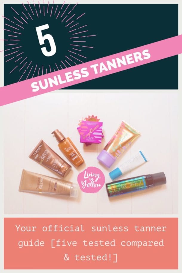 Your Official Sunless Tanner Guide [5 Tested & Compared!] - Living in ...