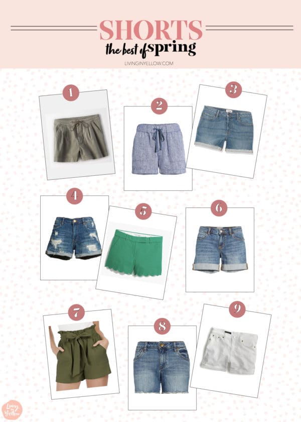 The Best Shorts for Spring - Living in Yellow