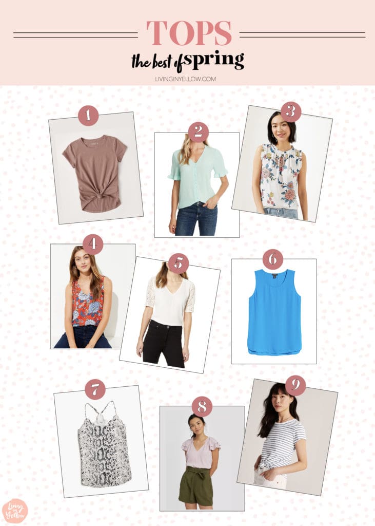 9 Tops We're Loving for Spring - Living in Yellow