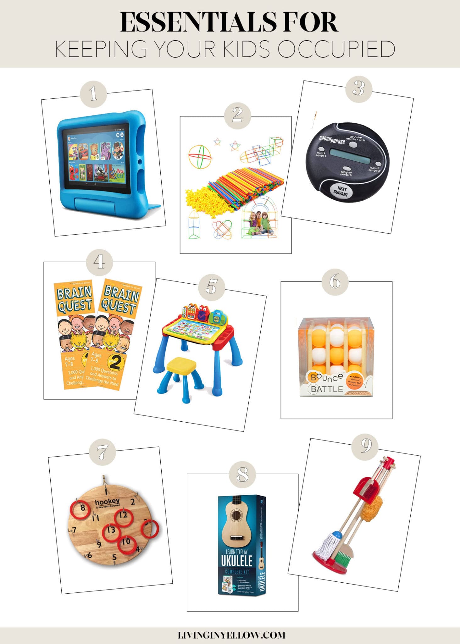 How To Keep Your Kids Busy // Essentials For All Ages - Living in Yellow
