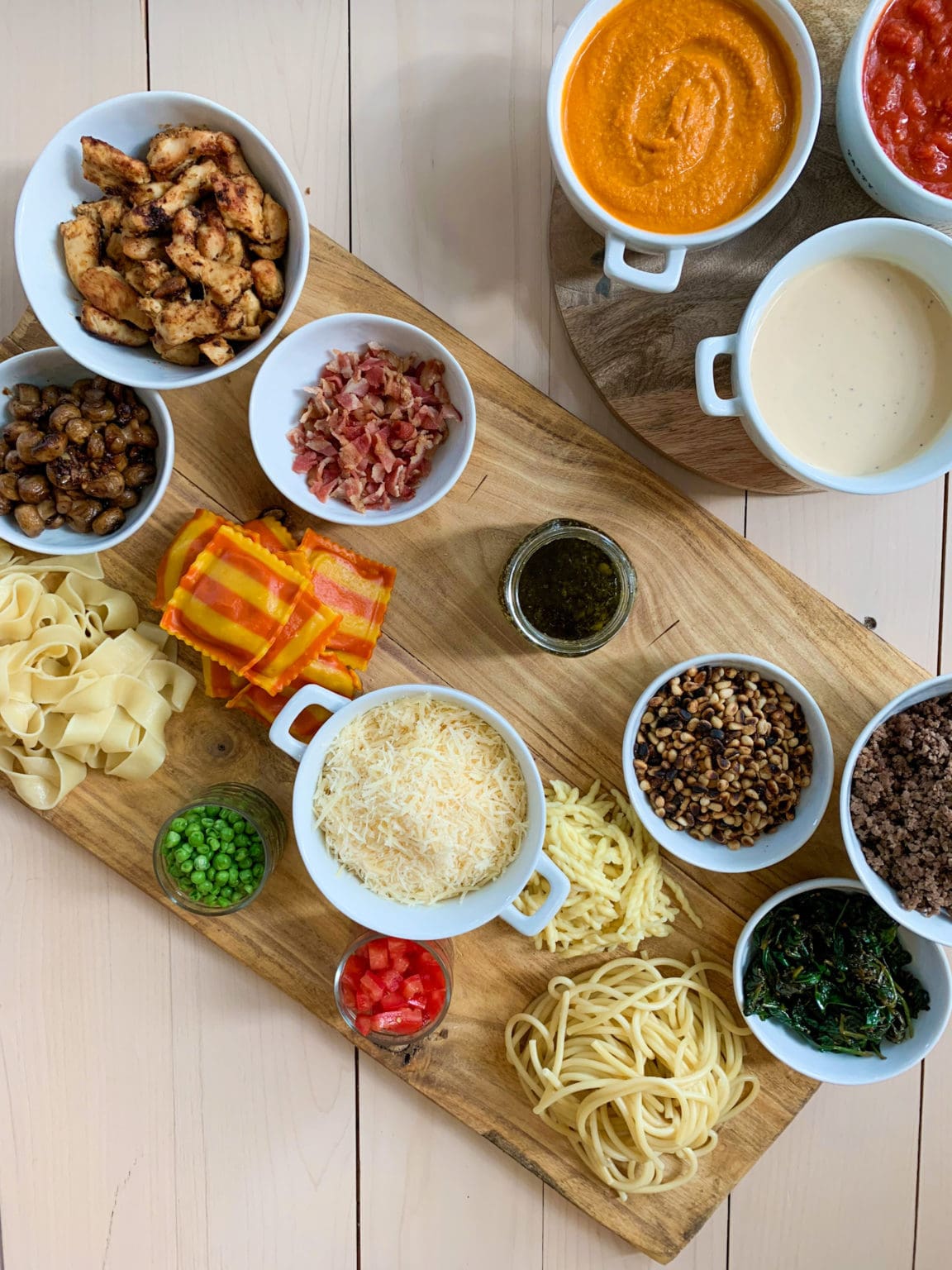 How to Create a Pasta Board - Living in Yellow