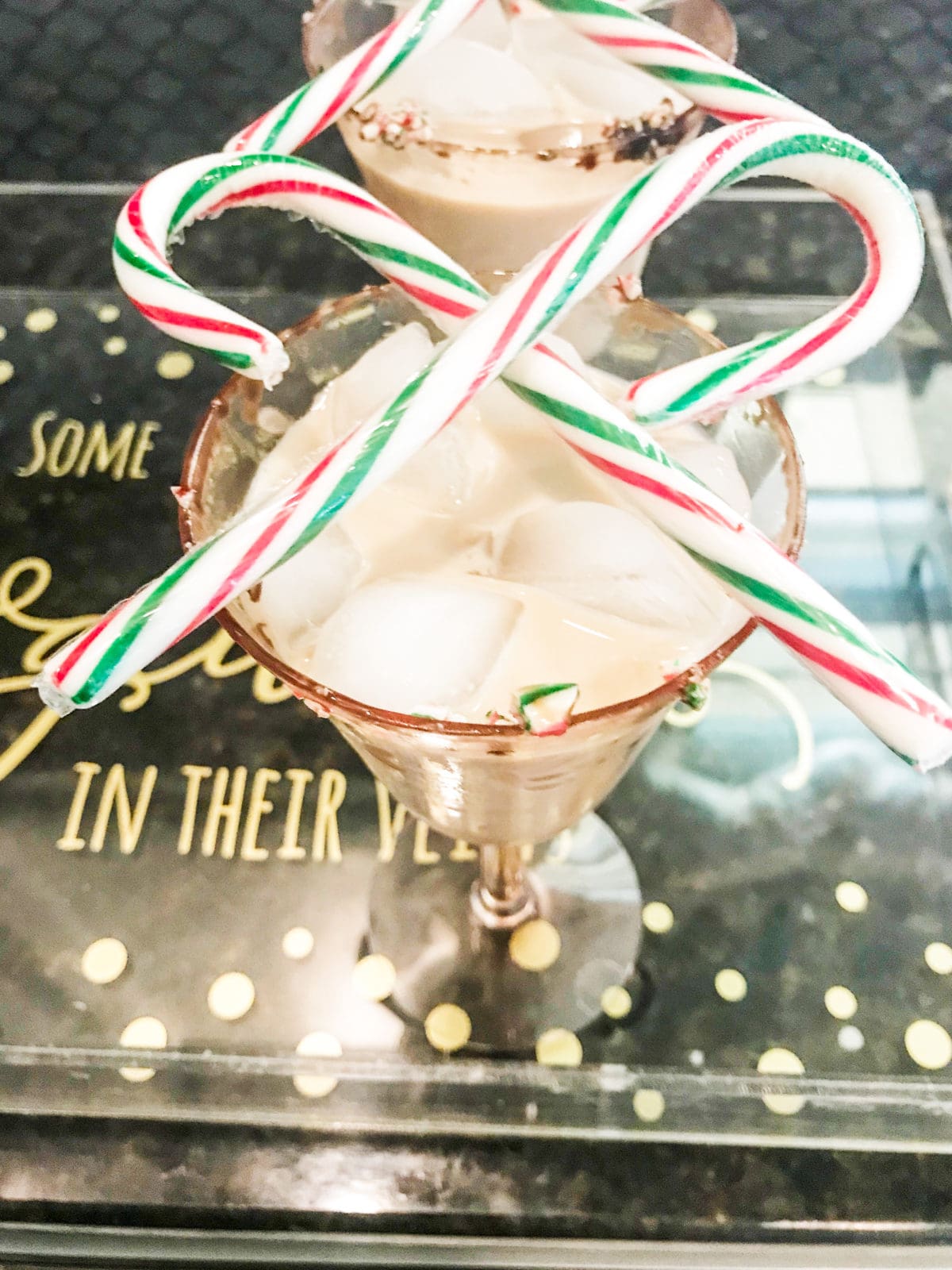 Peppermint Holiday Cocktails - Living in Yellow