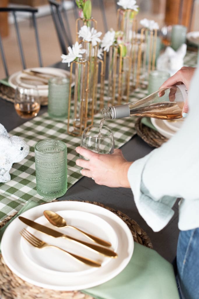 How I'm Decorating My Table For Spring - Living in Yellow