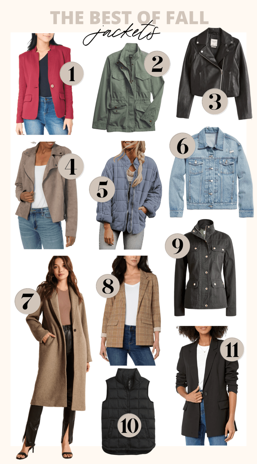 The Best Jackets For Fall - Living in Yellow