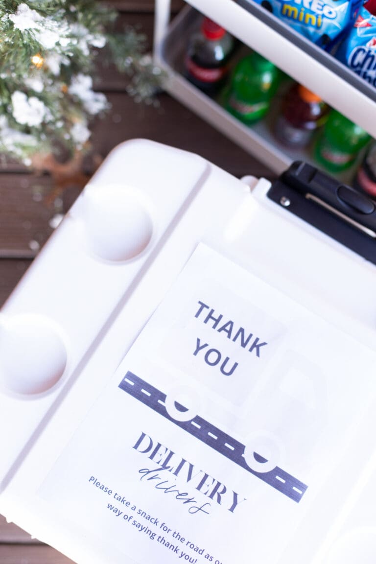 How To: Delivery Driver Snack Station - Living in Yellow